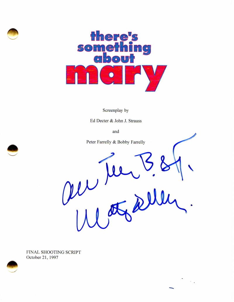 MATT DILLON SIGNED AUTOGRAPH - THERE'S SOMETHING ABOUT MARY FULL MOVIE ...