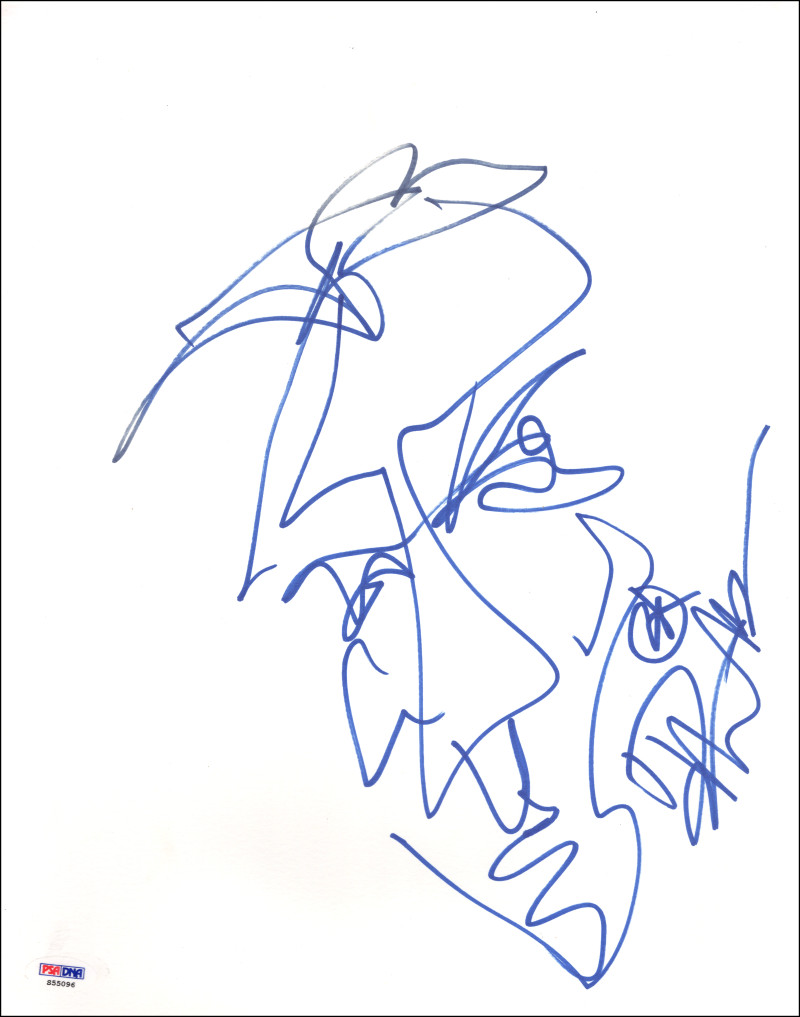 Dave Matthews Signed Autograph 11x14 Original Art Hand Drawn Huge ...