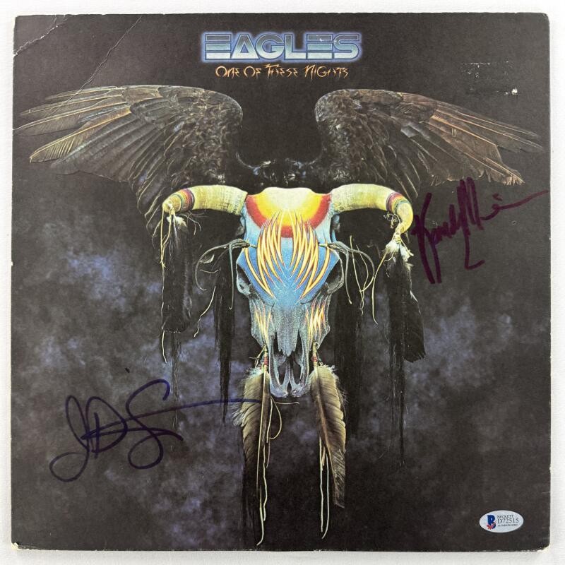 Randy Meisner JD Souther Signed Autograph Eagles Album Vinyl Record ...