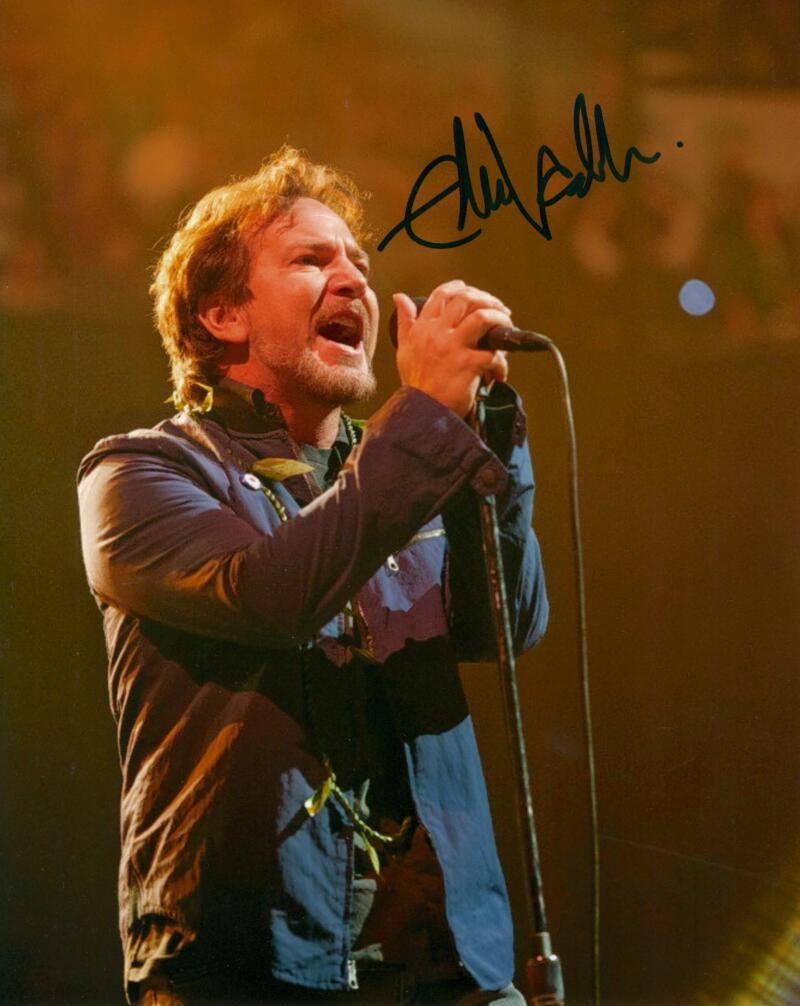 Eddie Vedder Pearl Jam Signed Autograph 8x10 Photo - Ten Vs Vitalogy w ...