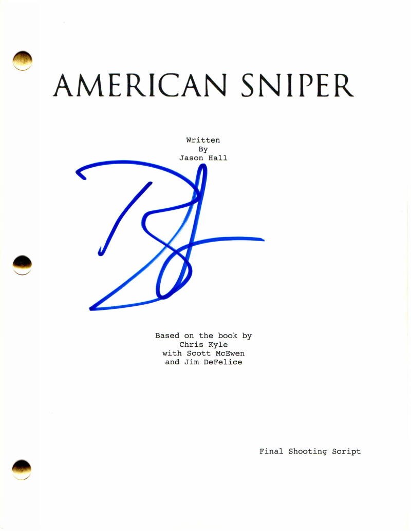BRADLEY COOPER SIGNED AUTOGRAPH - AMERICAN SNIPER MOVIE SCRIPT - CLINT ...