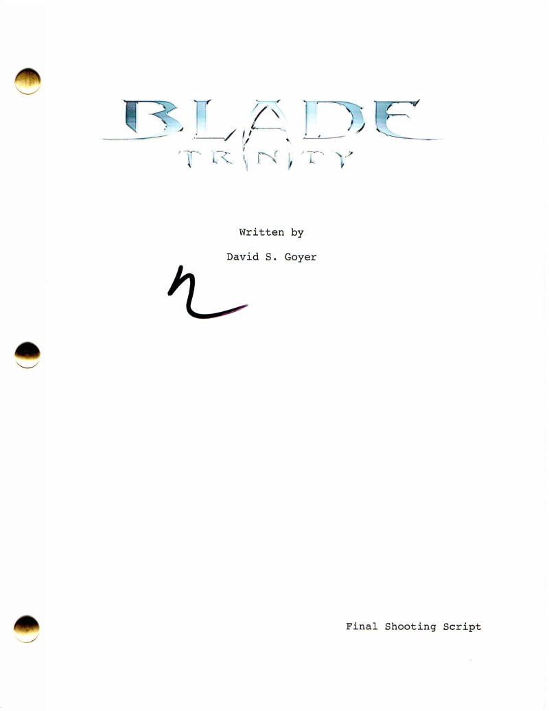 DOMINIC PURCELL SIGNED AUTOGRAPH - BLADE: TRINITY MOVIE SCRIPT - WESLEY ...