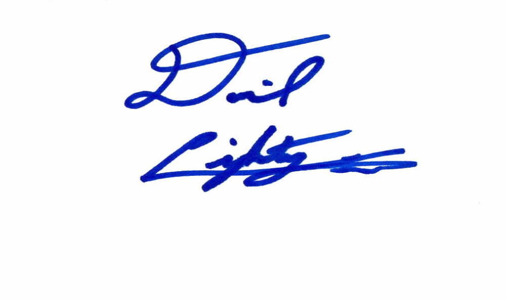 DAVID LIGHTY SIGNED AUTOGRAPH - INDEX CARD - OHIO STATE BUCKEYES LEGEND ...