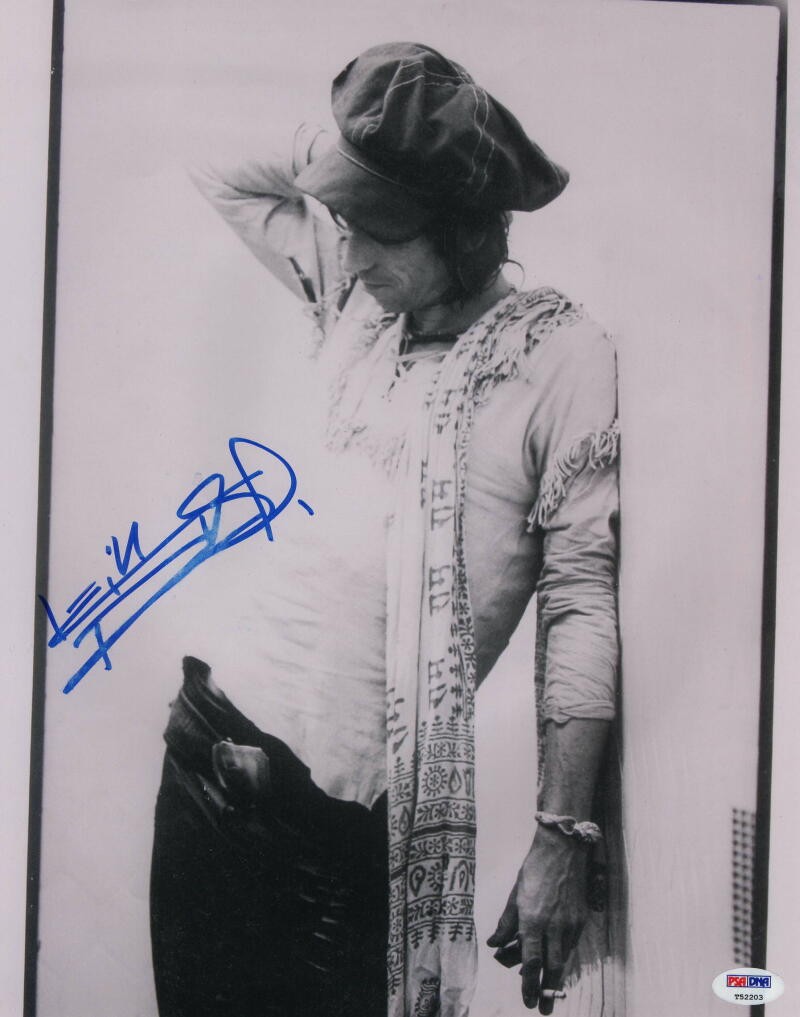 KEITH RICHARDS SIGNED AUTOGRAPH 11X14 PHOTO - ROCK LEGEND THE ROLLING ...