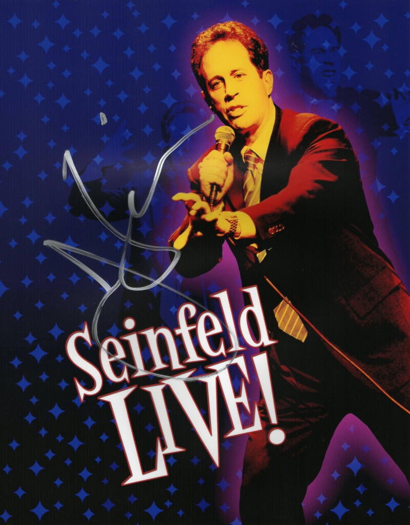JERRY SEINFELD SIGNED AUTOGRAPH 11X14 PHOTO - BEE MOVIE, COMEDIANS IN ...