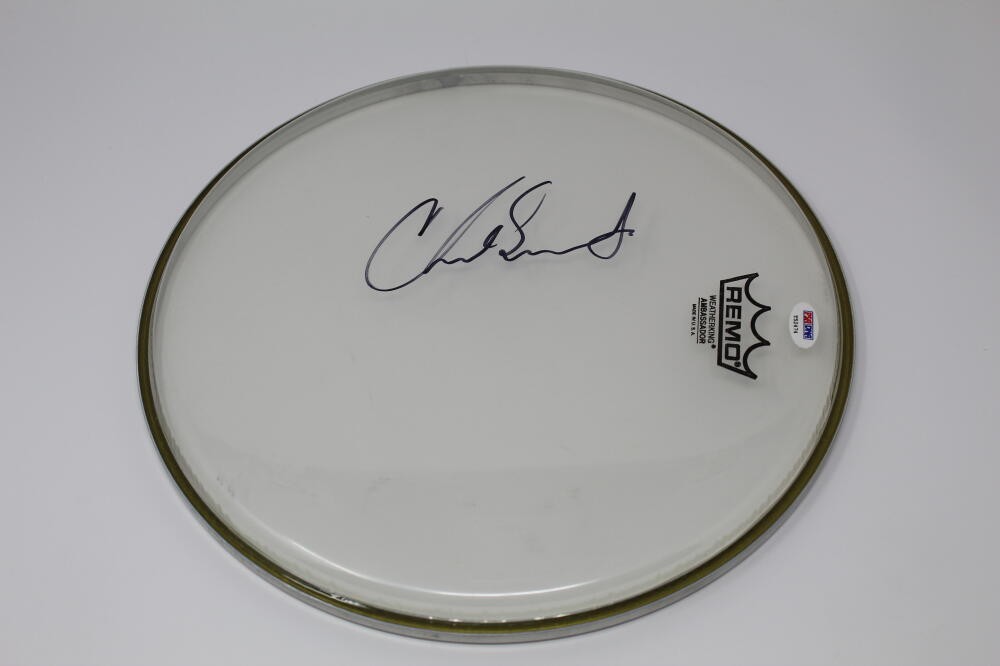 CHAD SMITH SIGNED AUTOGRAPH DRUMHEAD - RED HOT CHILI PEPPERS ...