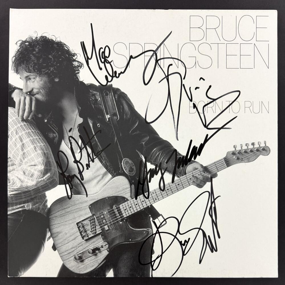 Bruce Springsteen E Street Band x5 Signed Autograph Born to Run Album ...