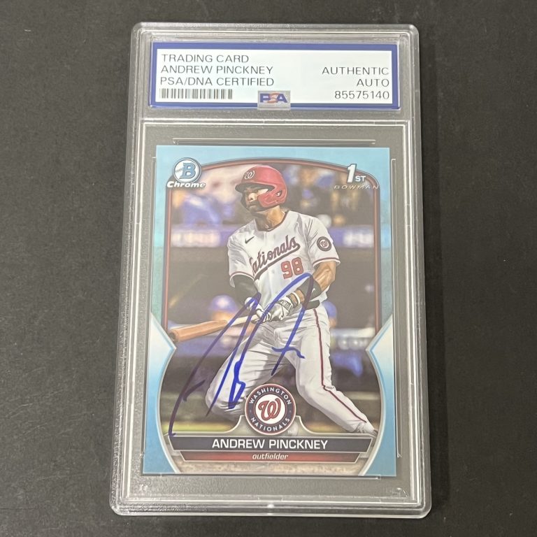 2023-24 Topps Chrome Sky Blue #BDC-40 Andrew Pinckney signed card PSA ...