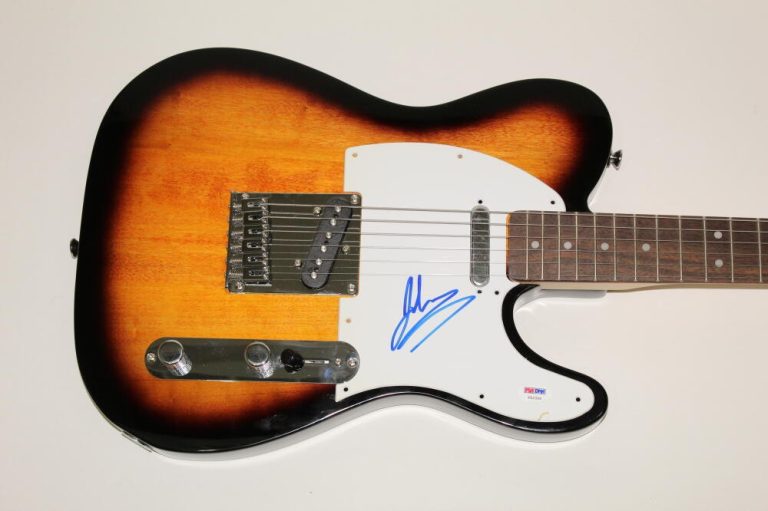 JOHN RZEZNIK SIGNED AUTOGRAPH FENDER ELECTRIC TELECASTER GUITAR GOOGOO ...