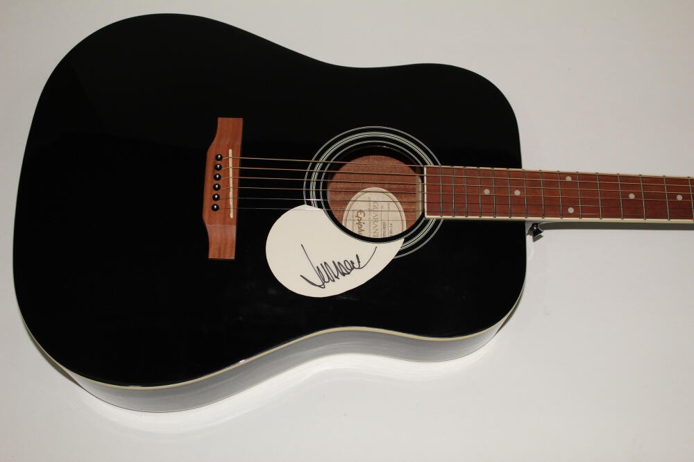 JEFF BECK SIGNED AUTOGRAPH GIBSON EPIPHONE ACOUSTIC GUITAR THE ...