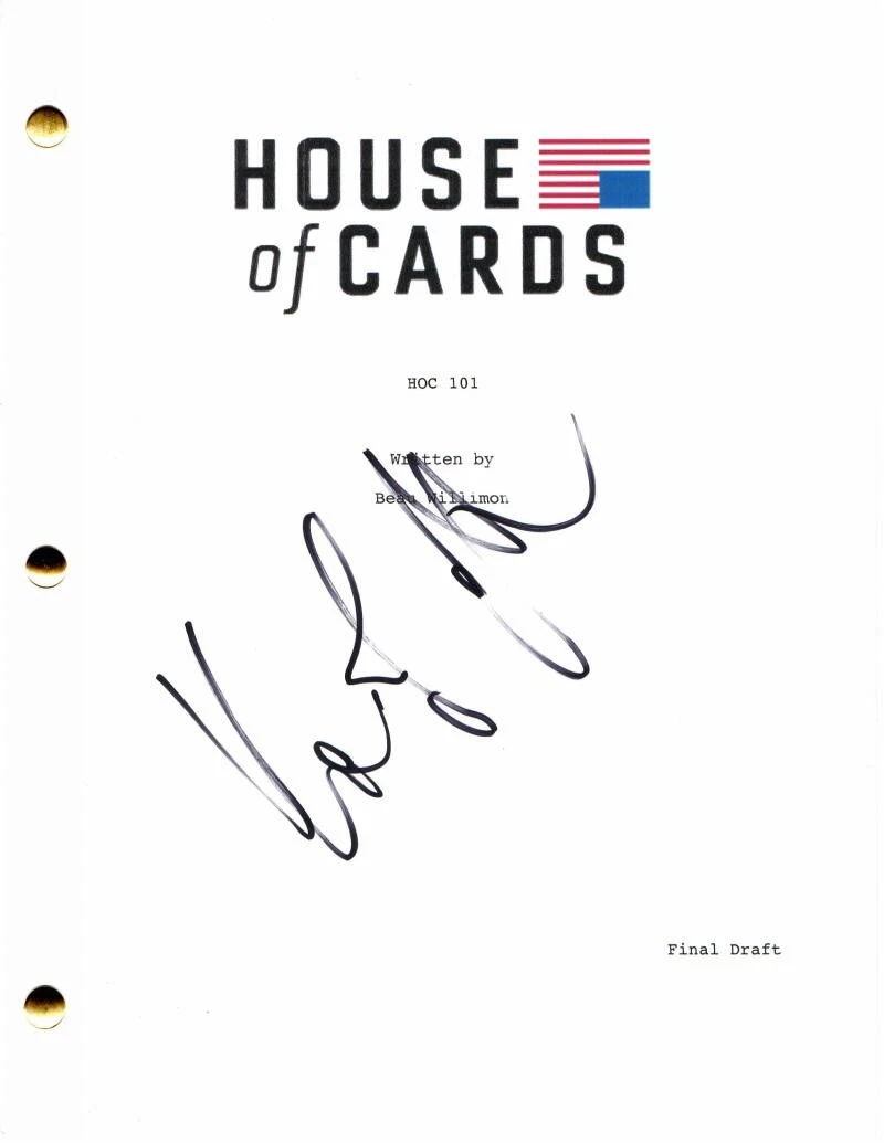 KATE MARA SIGNED AUTOGRAPH HOUSE OF CARDS FULL PILOT SCRIPT -RARE FULL ...