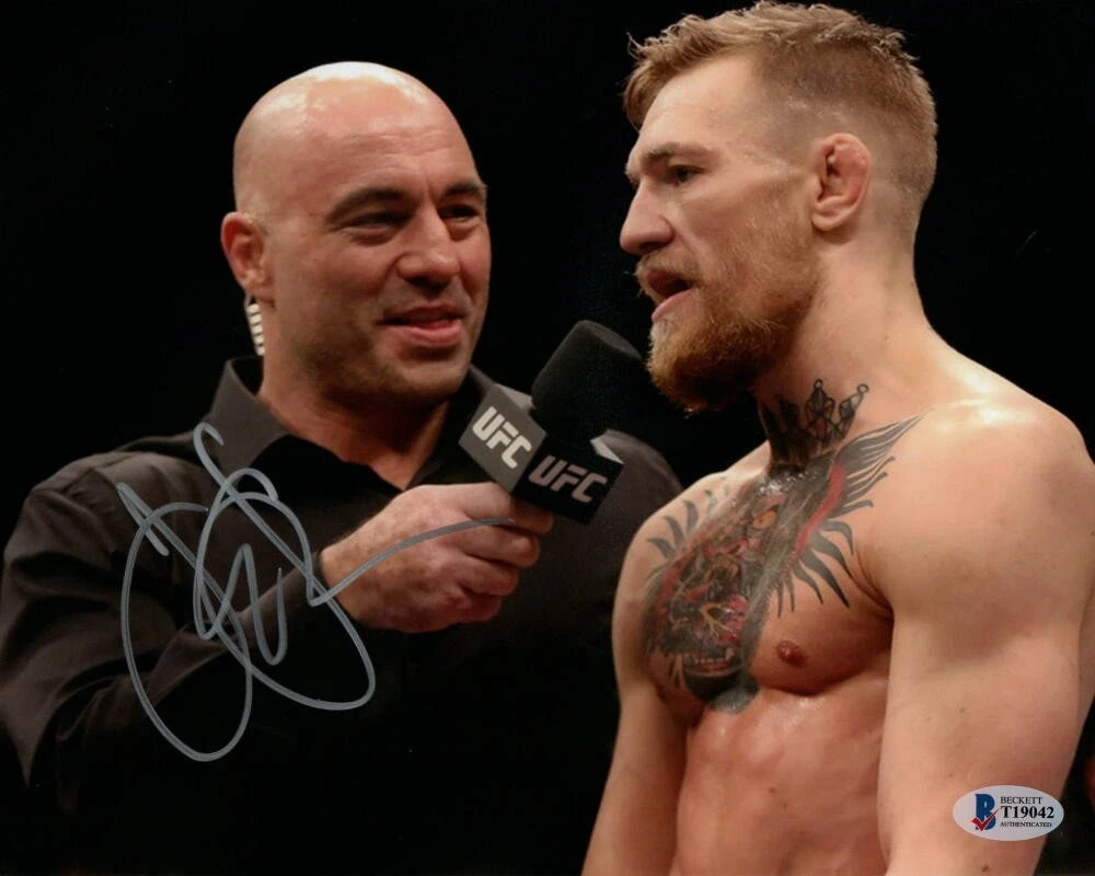 JOE ROGAN SIGNED AUTOGRAPH 8X10 PHOTO - W/ MMA CHAMPION CONOR MCGREGOR ...