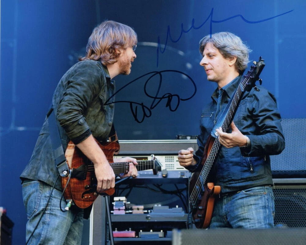 TREY ANASTASIO & MIKE GORDON DUAL SIGNED AUTOGRAPH 8X10 PHOTO - PHISH ...