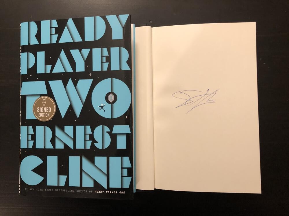 ERNEST CLINE SIGNED AUTOGRAPH "READY PLAYER TWO" BOOK - ONE, STEVEN ...