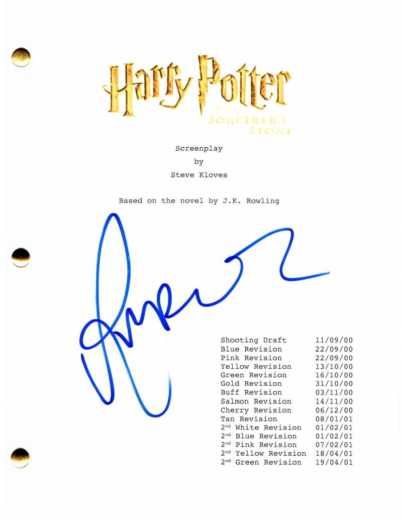 RUPERT GRINT SIGNED AUTOGRAPH HARRY POTTER & THE SORCERER'S STONE MOVIE ...