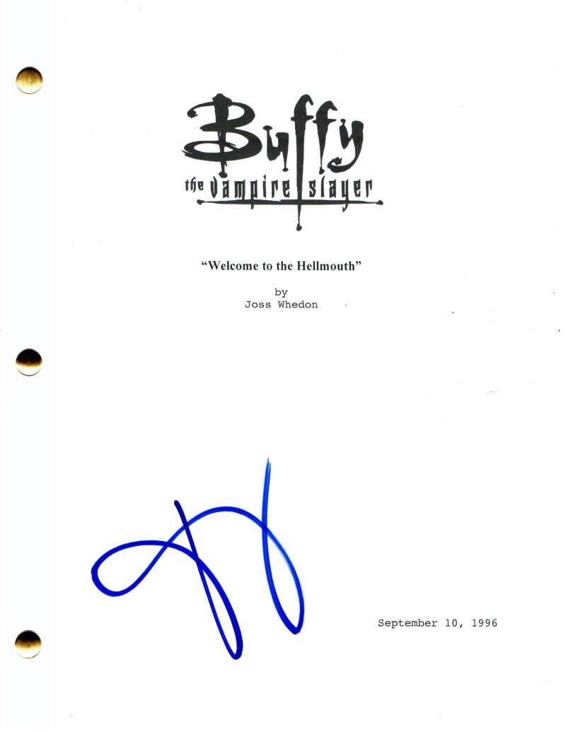 DAVID BOREANAZ SIGNED AUTOGRAPH "BUFFY THE VAMPIRE SLAYER" FULL PILOT ...