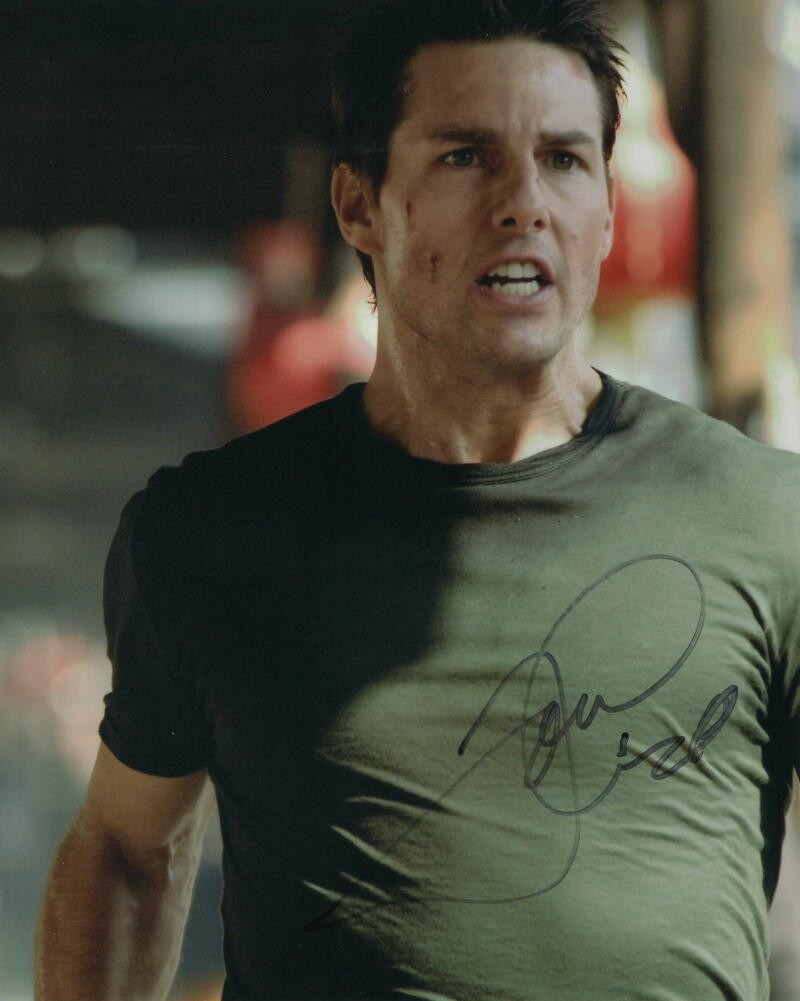TOM CRUISE SIGNED AUTOGRAPH 8X10 PHOTO - MISSION IMPOSSIBLE STAR, TOP ...