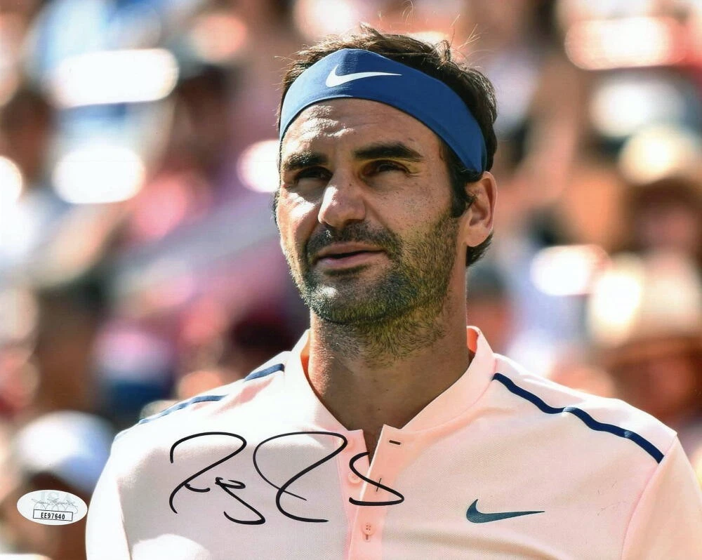 ROGER FEDERER SIGNED AUTOGRAPH 8X10 PHOTO - TENNIS GOAT, WIMBLEDON ...