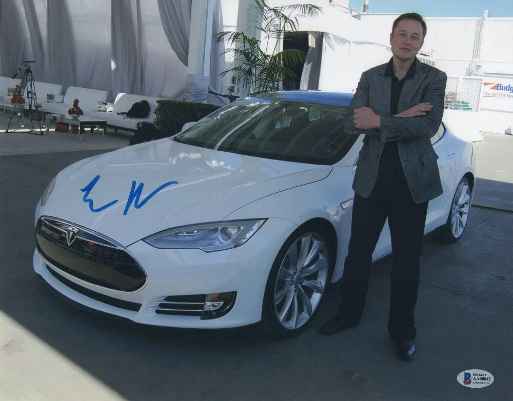 ELON MUSK SIGNED AUTOGRAPH 11X14 PHOTO - SPACEX, TESLA FOUNDER VERY ...