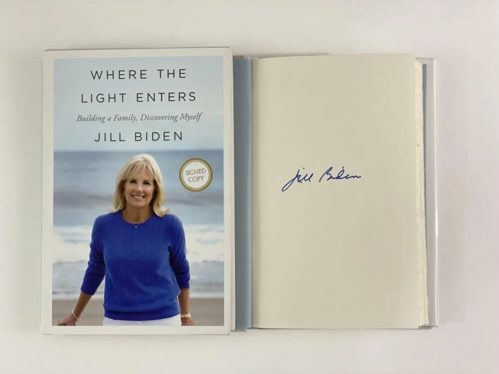 JILL BIDEN SIGNED AUTOGRAPH "WHERE THE LIGHT ENTERS" BOOK - JOE BIDEN ...