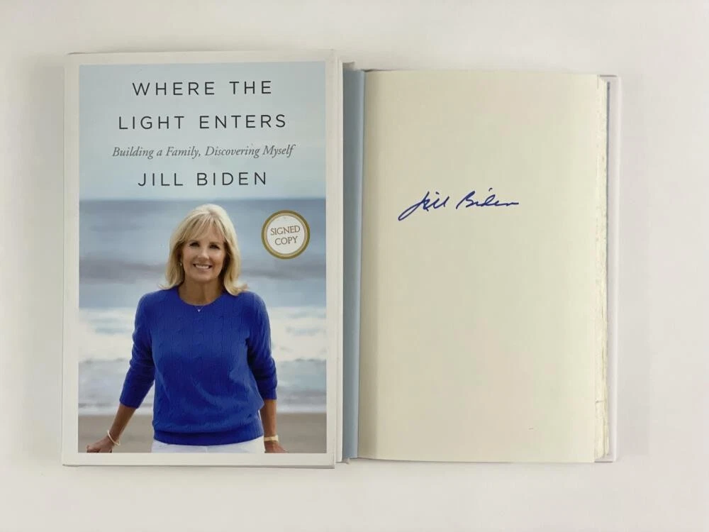 FIRST LADY JILL BIDEN SIGNED AUTOGRAPH "WHERE THE LIGHT ENTERS" BOOK ...