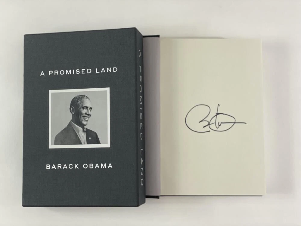 PRESIDENT BARACK OBAMA SIGNED AUTOGRAPH "A PROMISED LAND" DELUXE ...