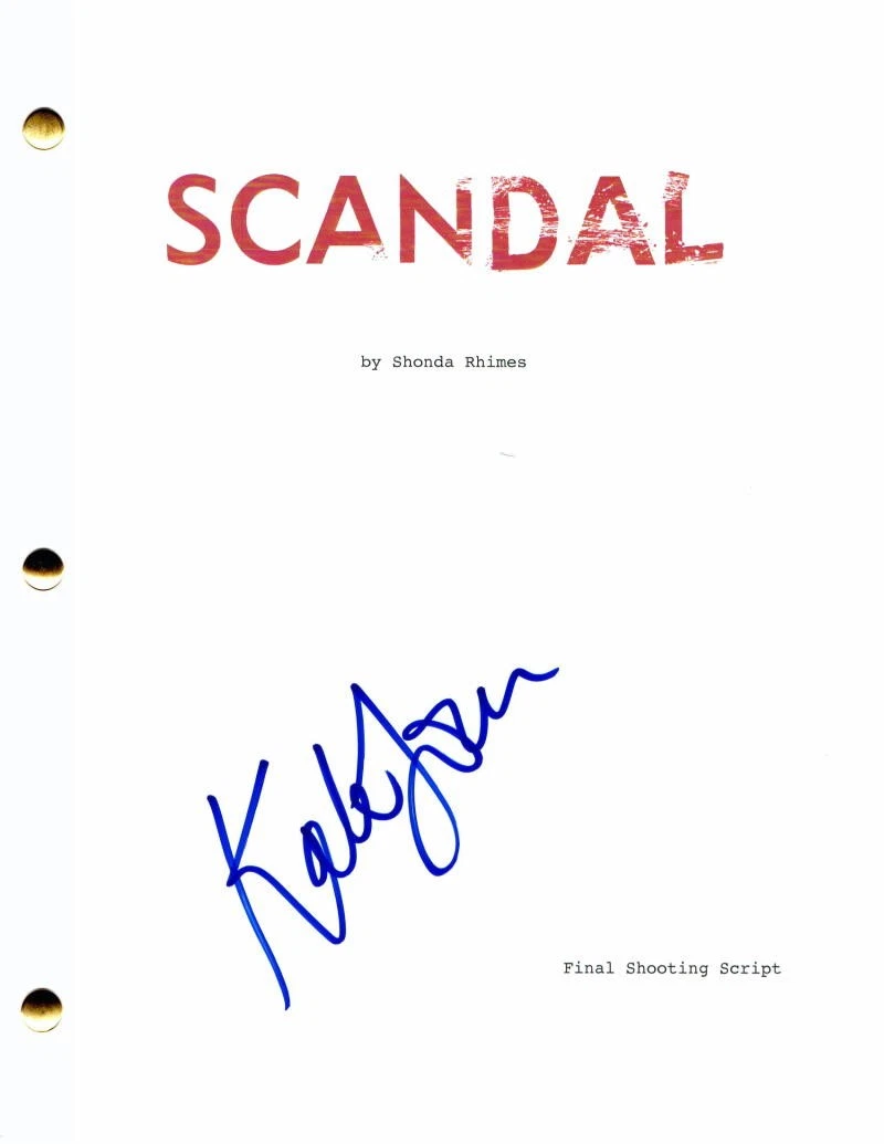 KATIE LOWES SIGNED AUTOGRAPH SCANDAL PILOT SCRIPT - KERRY WASHINGTON ...