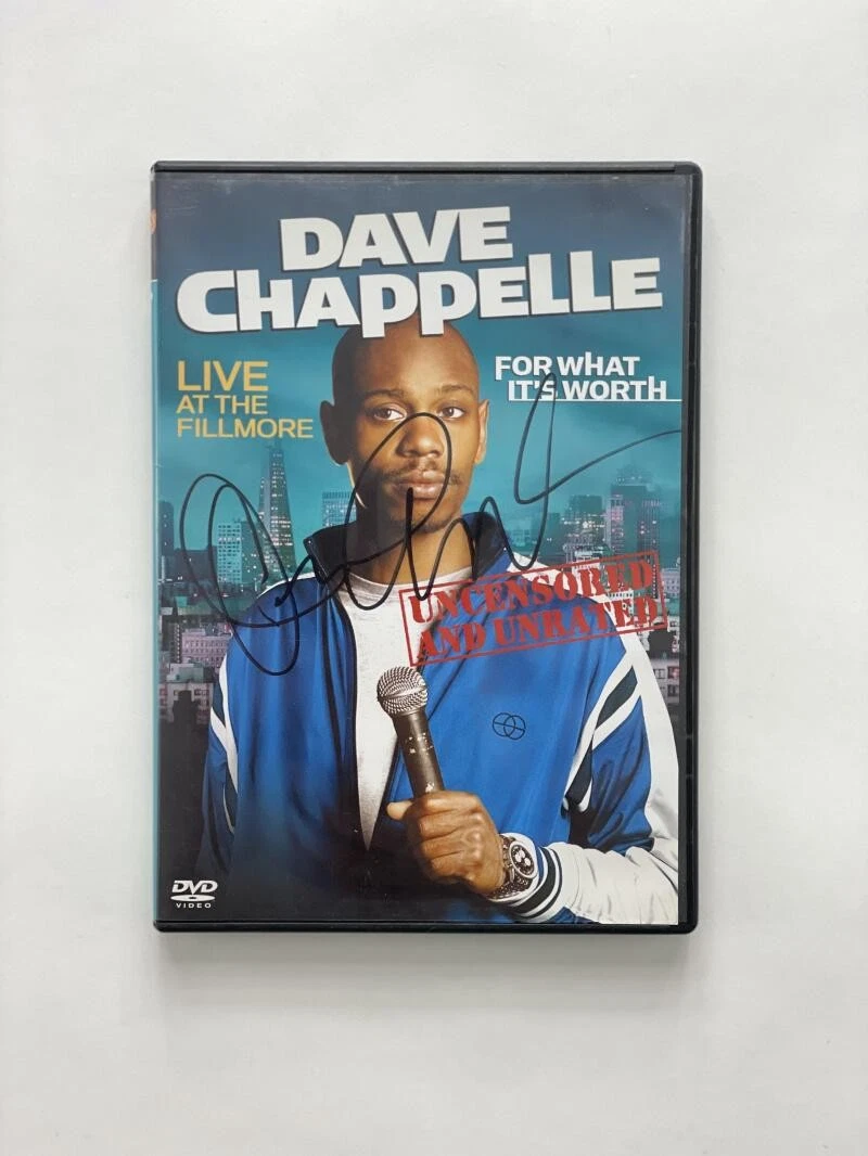 DAVE CHAPPELLE SIGNED AUTOGRAPH FOR WHAT IT'S WORTH DVD - COMEDY, VERY ...