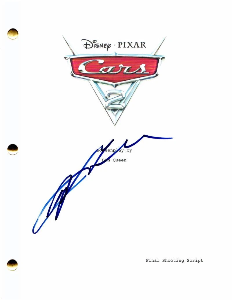 JEFF GORDON SIGNED AUTOGRAPH CARS 2 FULL MOVIE SCRIPT - NASCAR LEGEND ...