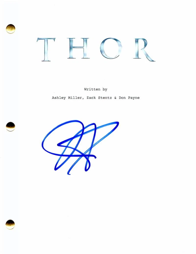 JAIMIE ALEXANDER SIGNED AUTOGRAPH THOR FULL MOVIE SCRIPT - LADY SIF ...