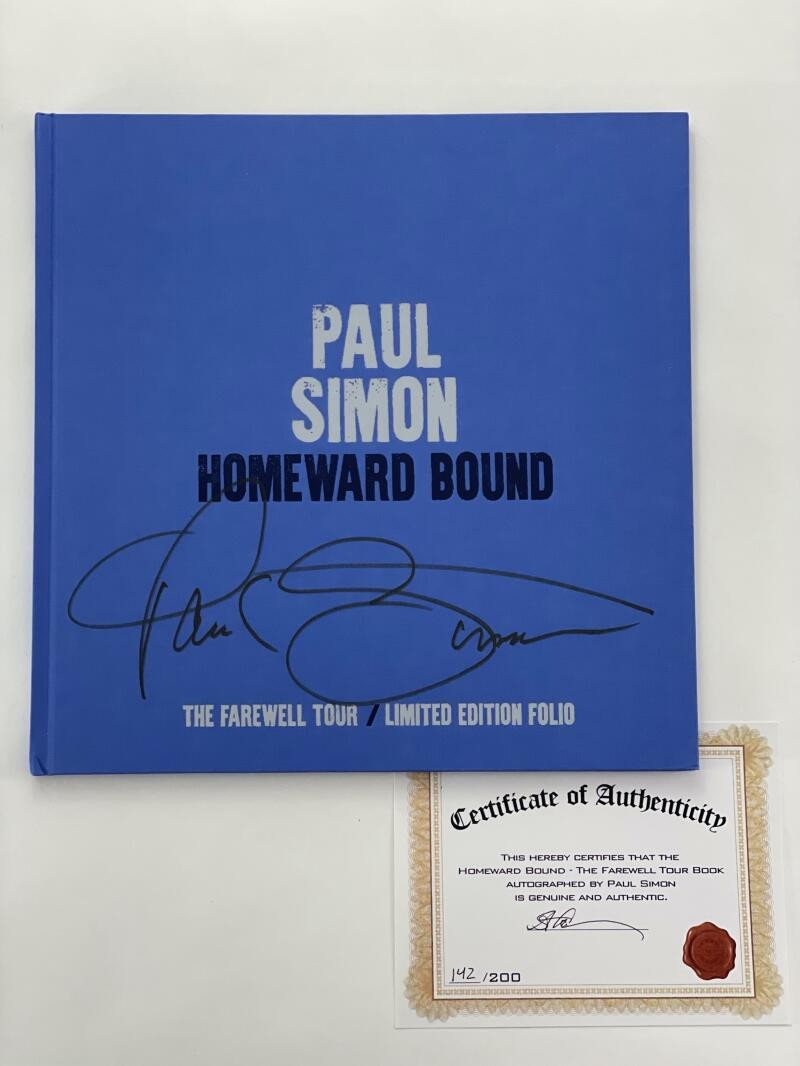 PAUL SIMON SIGNED AUTOGRAPH HOMEWARD BOUND FAREWELL TOUR BOOK PROGRAM ...