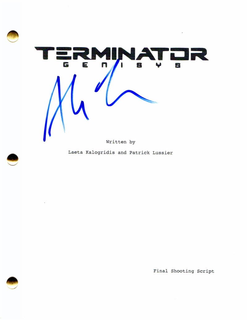 ALAN TAYLOR SIGNED AUTOGRAPH TERMINATOR: GENISYS FULL MOVIE SCRIPT THE ...