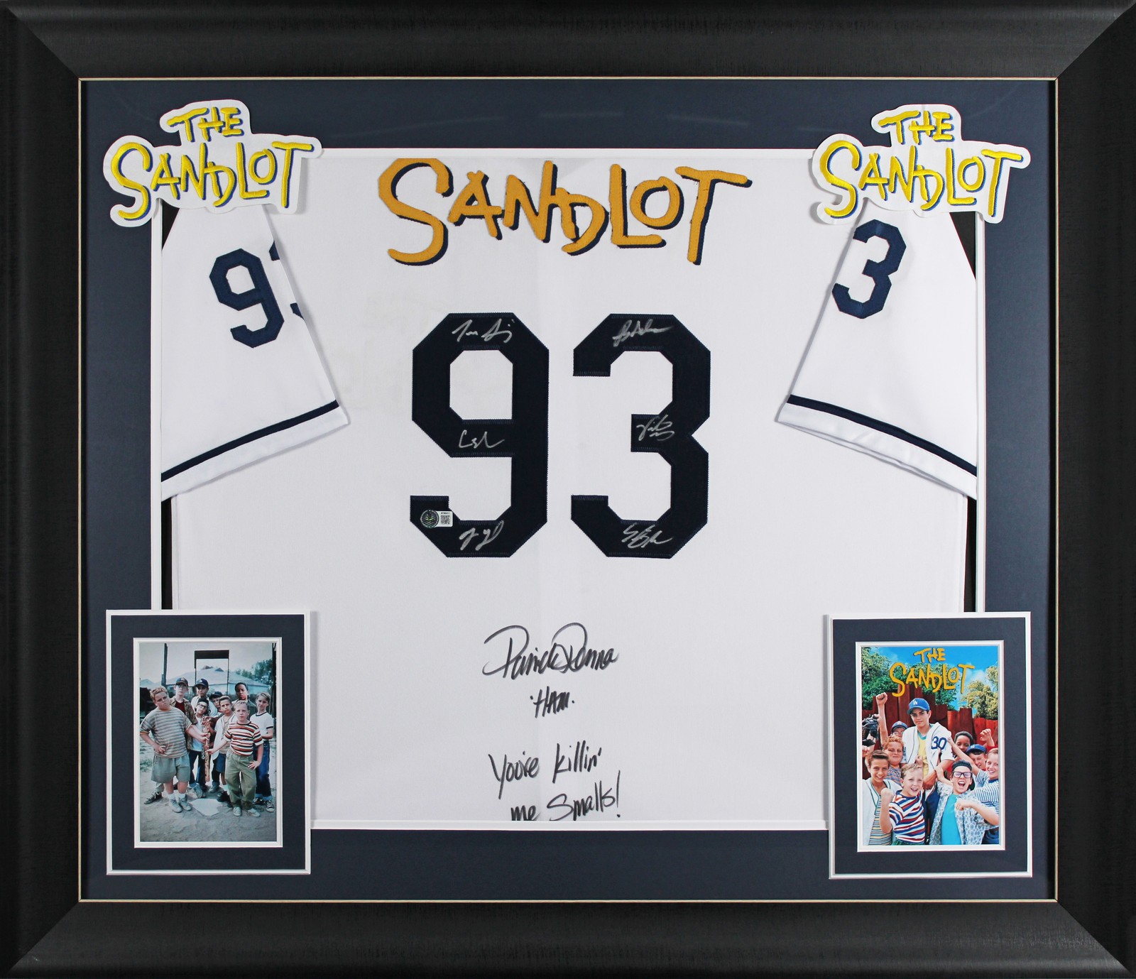 The Sandlot Cast (7) Renna, Guiry, Leopardi, York +3 Signed Framed ...