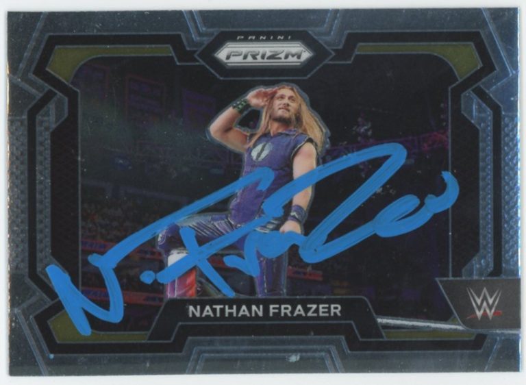 Nathan Frazer WWE Authentic Signed 2024 Panini Prizm #25 Card BAS # ...