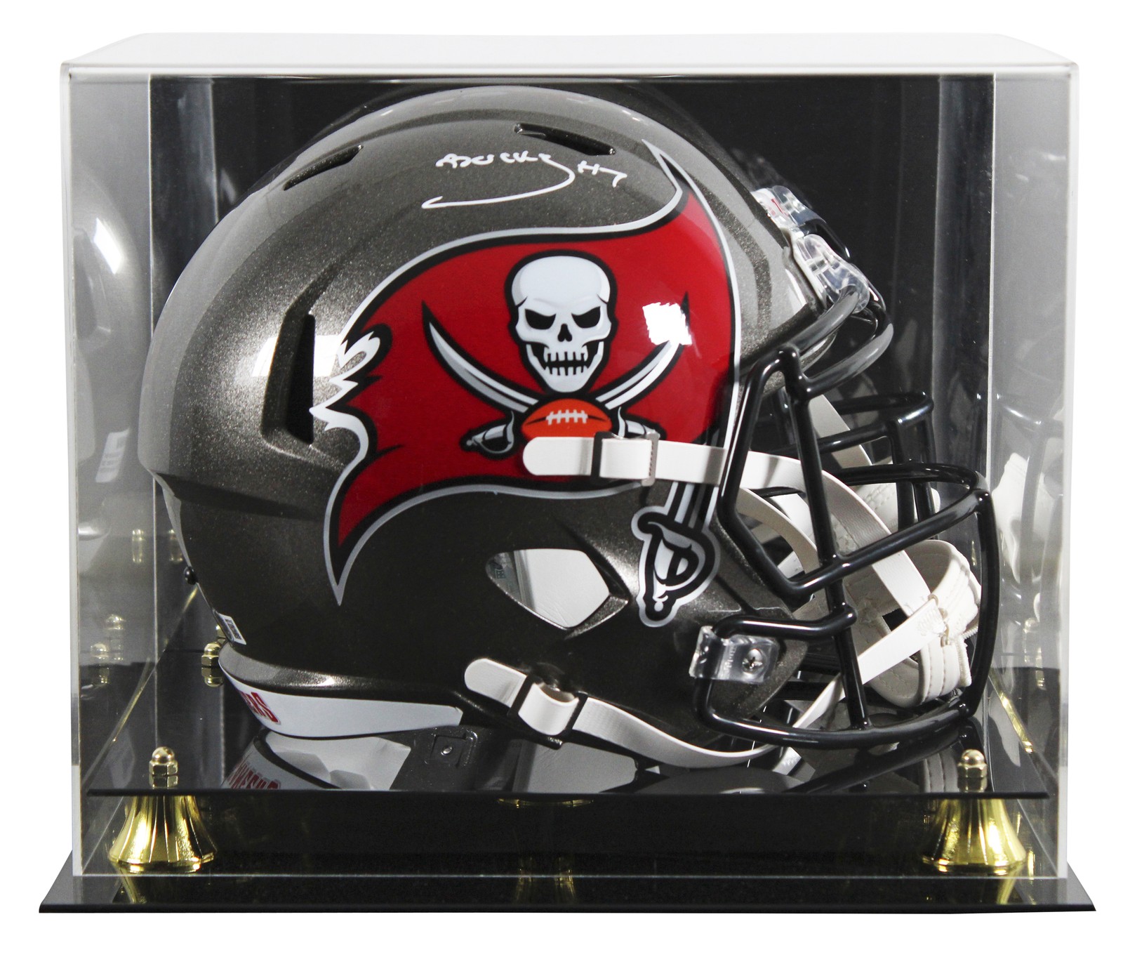 Buccaneers Bucky Irving Signed Full Size Speed Rep Helmet W/ Case BAS ...