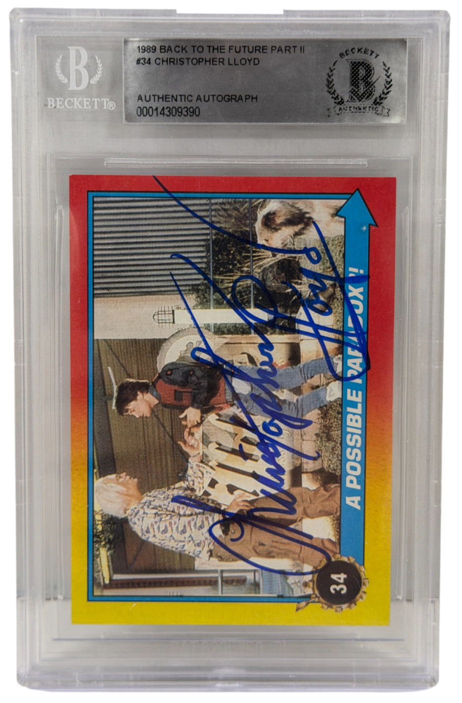 Christopher Lloyd Signed Back to The Future Trading Card 34 Autograph ...