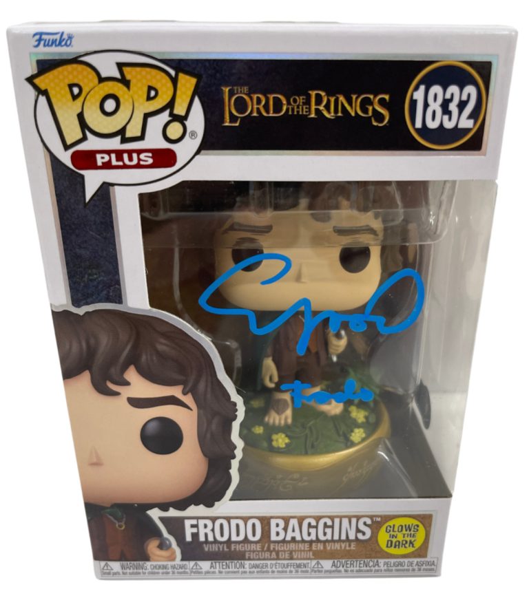 Elijah Wood Signed Funko Plus Frodo Baggins Lord of the Rings Autograph ...