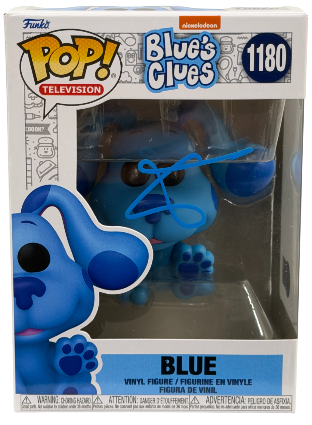Steve Burns Signed Blue Blue's Clues Funko 1180 Authentic Autograph ...
