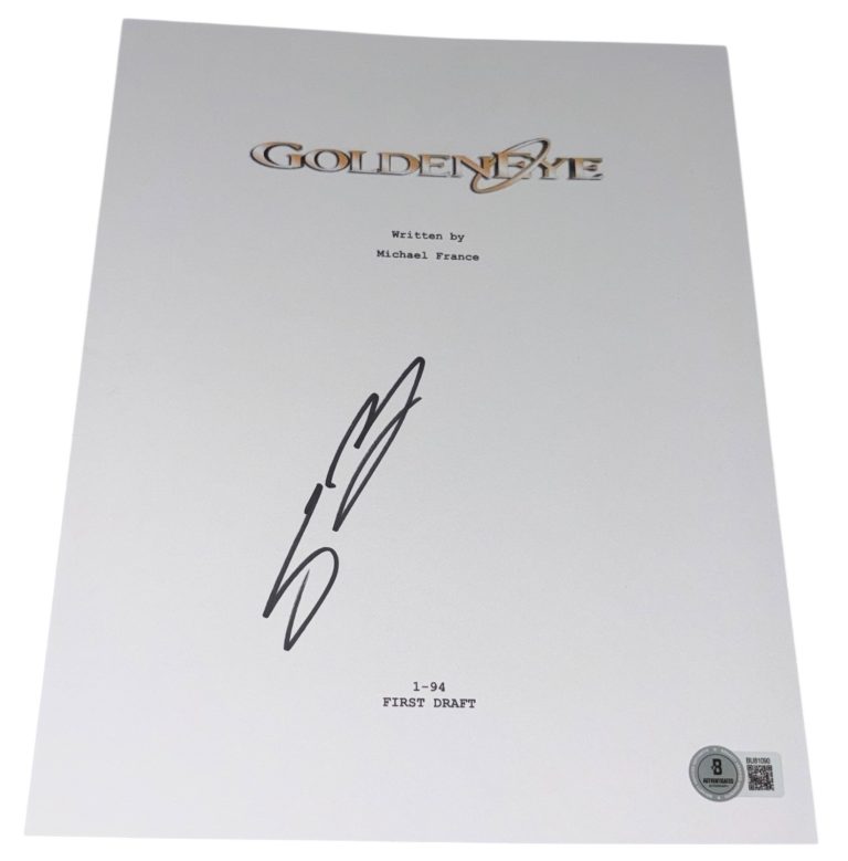 Sean Bean Signed Autograph Goldeneye Full Script Screenplay James Bond ...