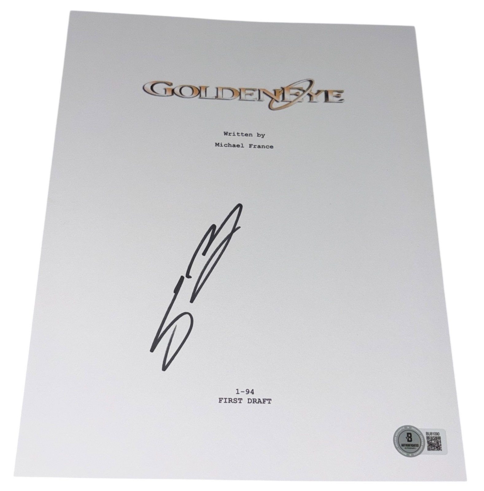 Sean Bean Signed Autograph Goldeneye Full Script Screenplay James Bond ...