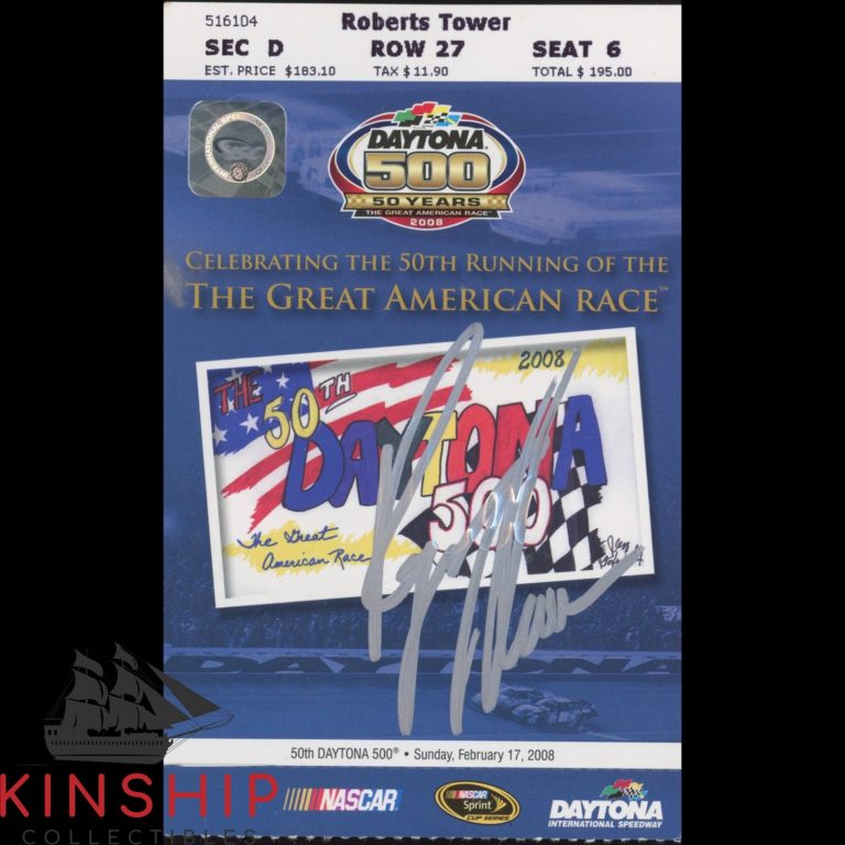 Ryan Newman signed 2008 Daytona 500 Ticket JSA COA NASCAR Auto Rare ...