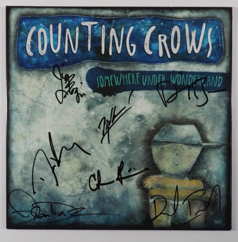Counting Crows JSA Fully Signed Autograph Record Album Vinyl Adam ...
