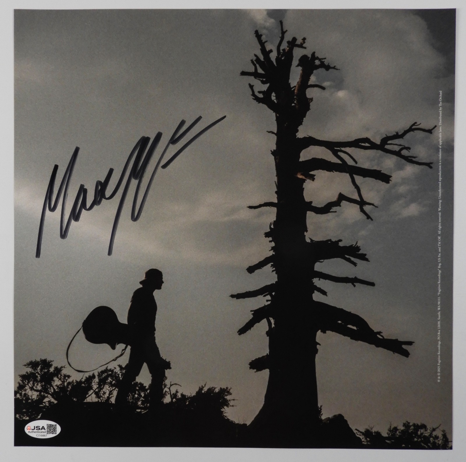 Max McNown JSA Fully Signed Autograph Record Album Vinyl Insert ...