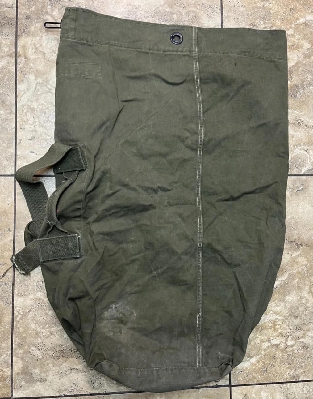 WWII US Army Duffel Bag Seabag 1945 Dated Fraser Products | Autographia