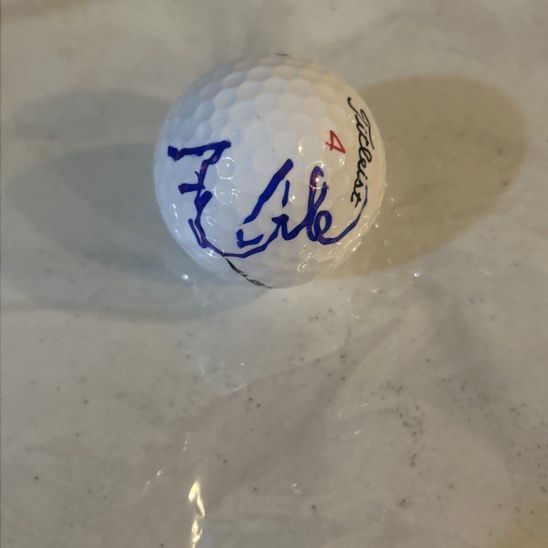 MIKE FLUFF COWAN SIGNED AUTOGRAPH MASTERS GOLF BALL ACOA PGA TOUR CADDY ...