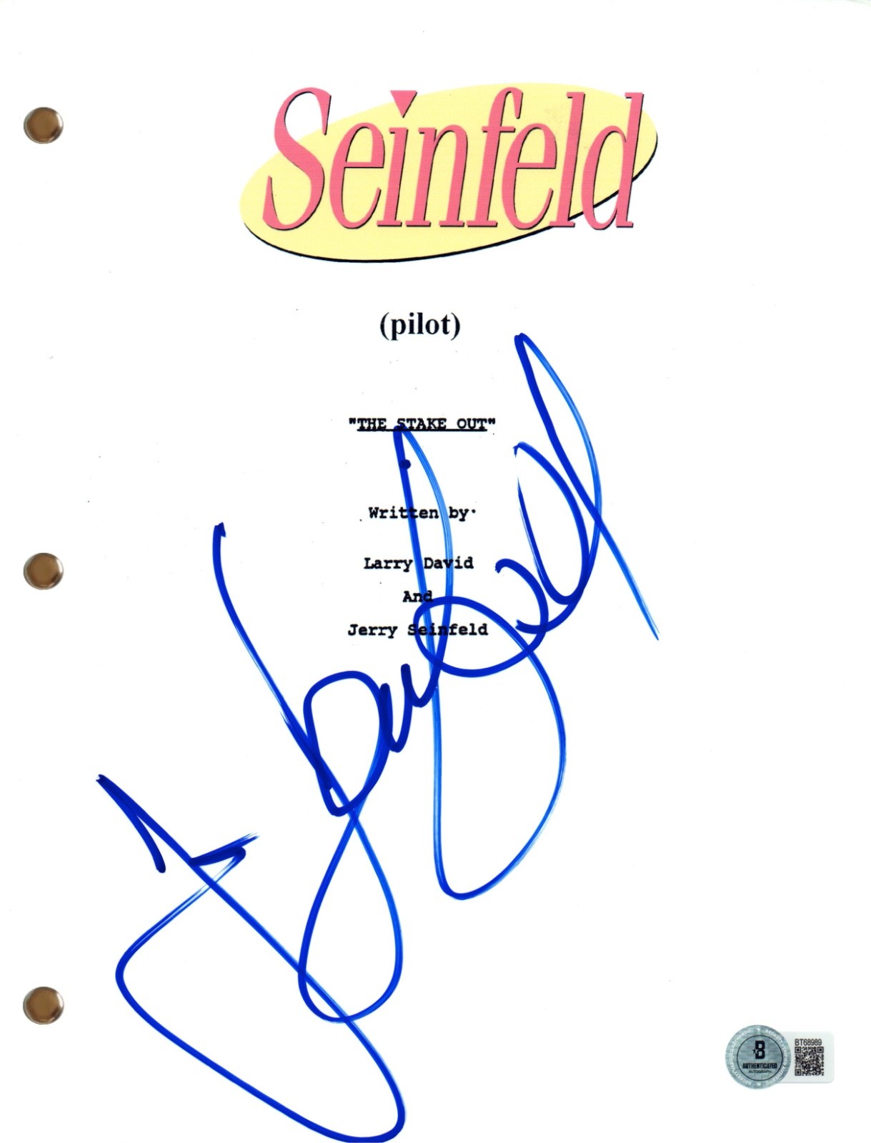 Jerry Seinfeld Signed Autographed Seinfeld Pilot Script Full Sig ...