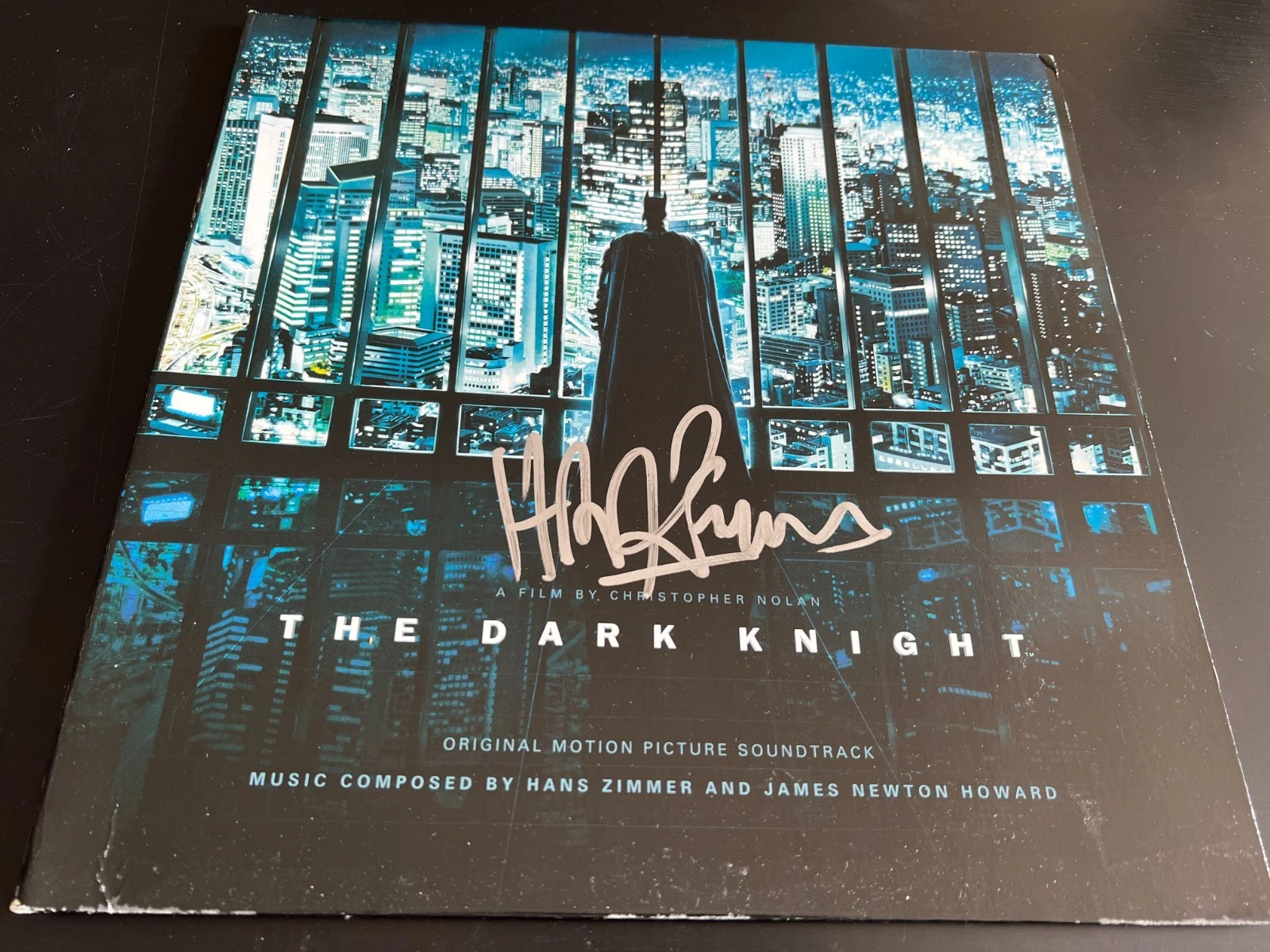 HANS ZIMMER SIGNED AUTOGRAPH ALBUM LP DARK KNIGHT BALE BECKETT BAS X2 ...