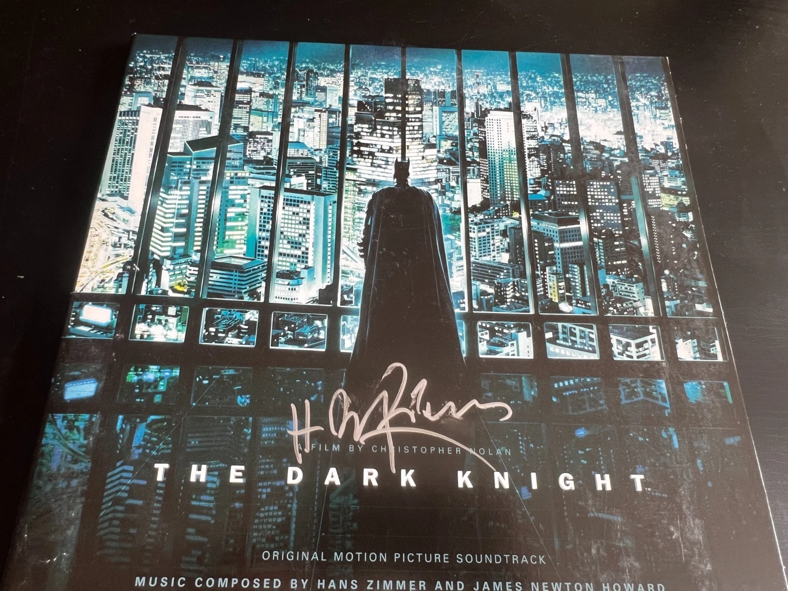 HANS ZIMMER SIGNED AUTOGRAPH ALBUM LP DARK KNIGHT BALE BECKETT BAS X7 ...