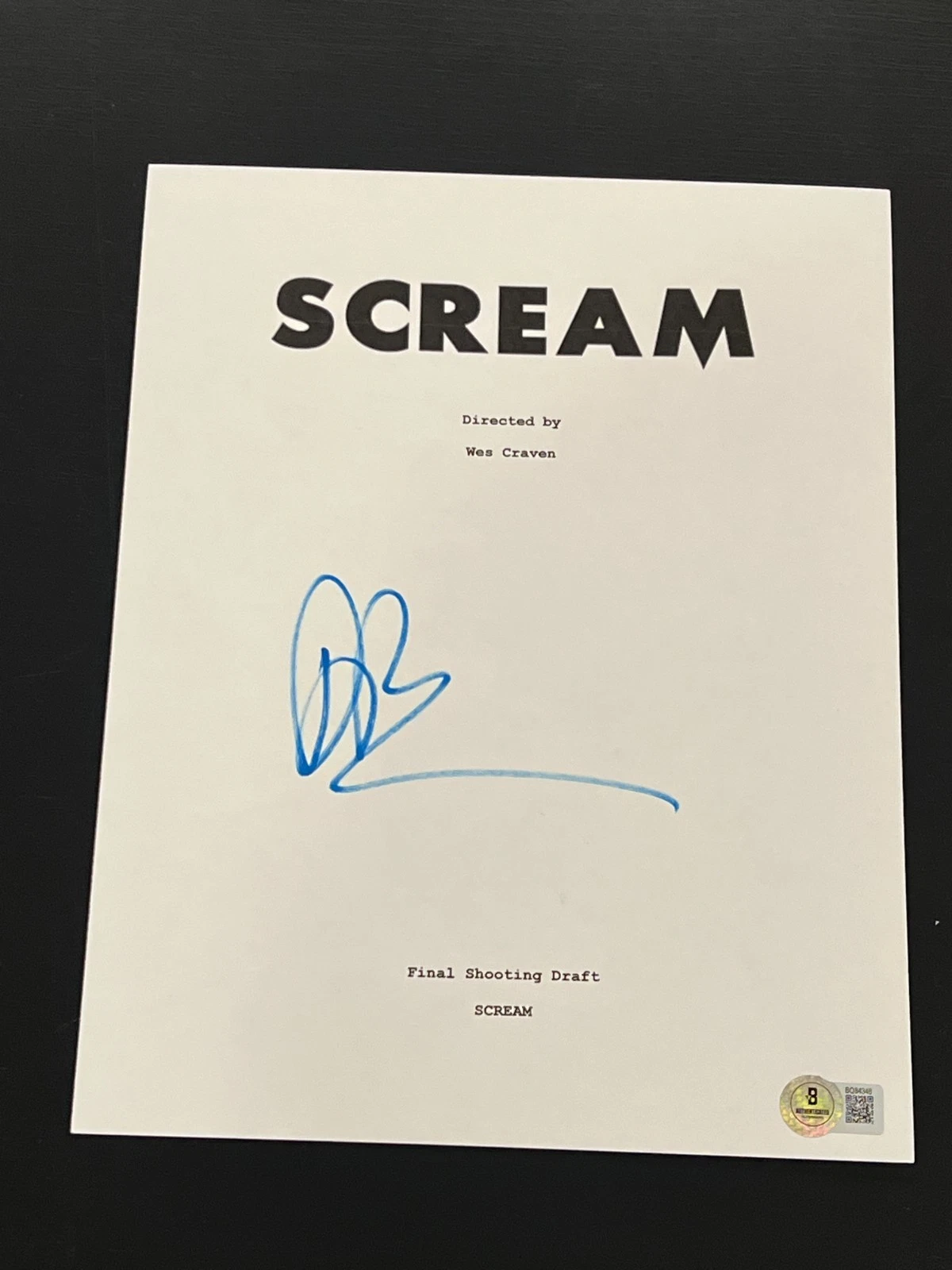 DREW BARRYMORE SIGNED AUTOGRAPH MOVIE SCRIPT SCREAM BECKETT BAS COA X5 ...
