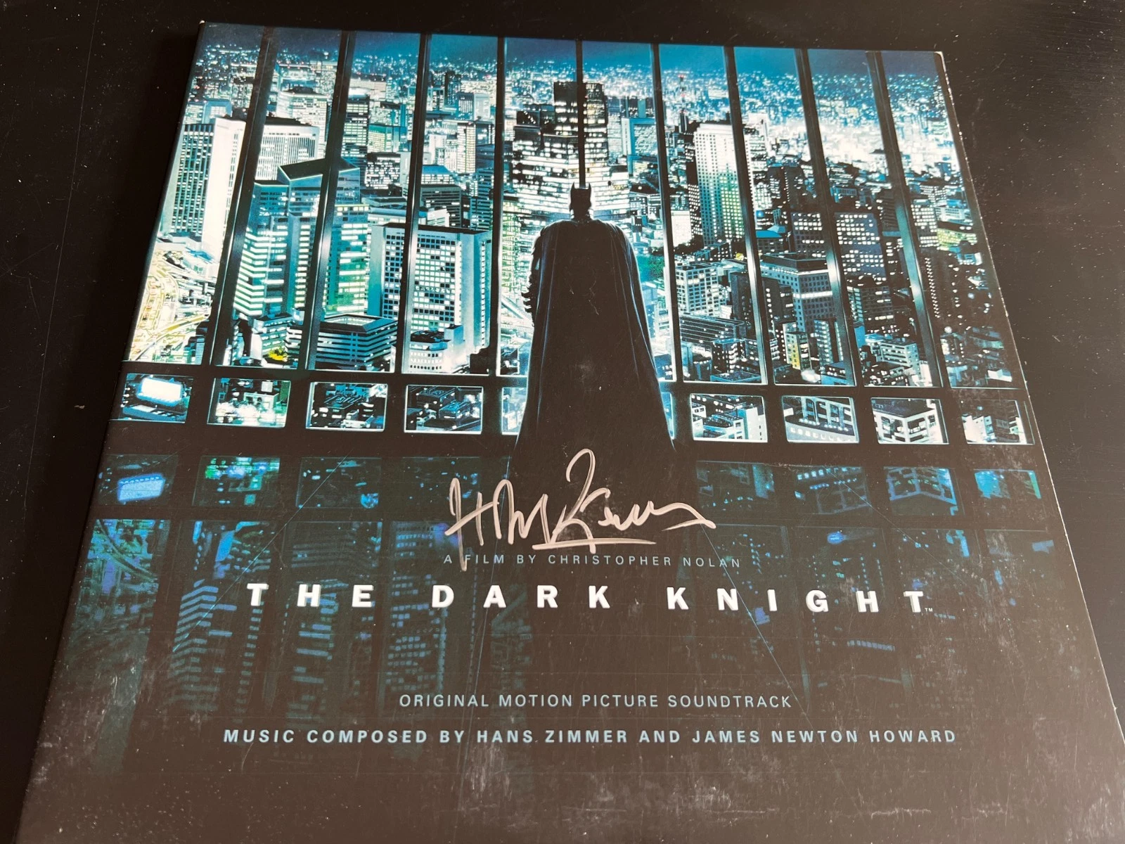 HANS ZIMMER SIGNED AUTOGRAPH ALBUM LP DARK KNIGHT BALE BECKETT BAS X5 ...